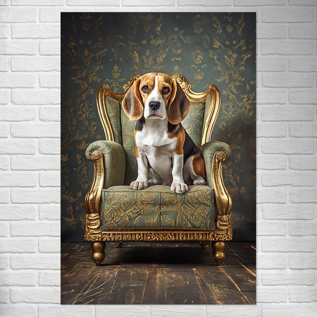 Beagle Dog Poster Print | Dog Wall Art | Pet Lovers Gift - Etsy