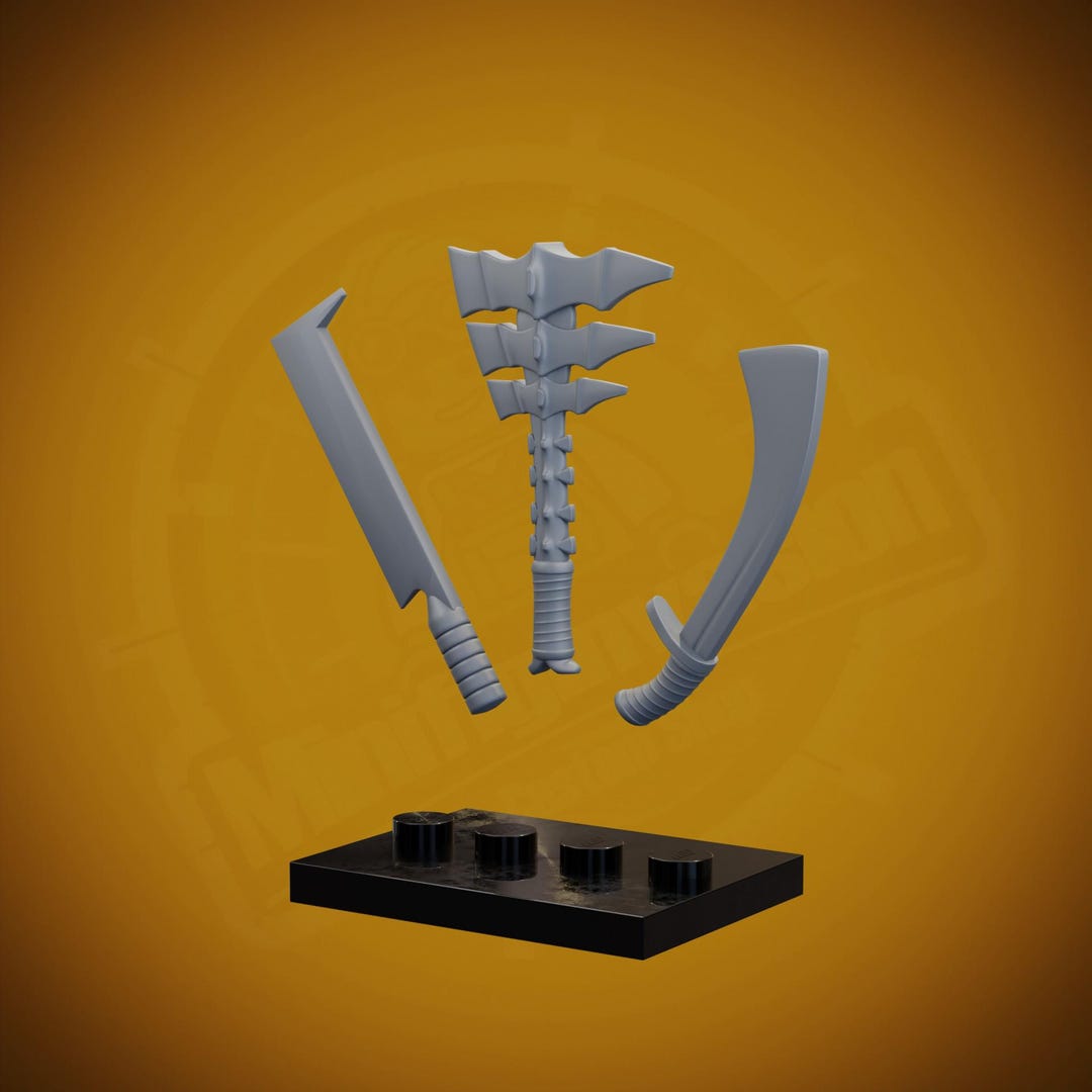 Uruk Orc Weapons |> Compatible Mini-figures Building Block |> 9K High ...