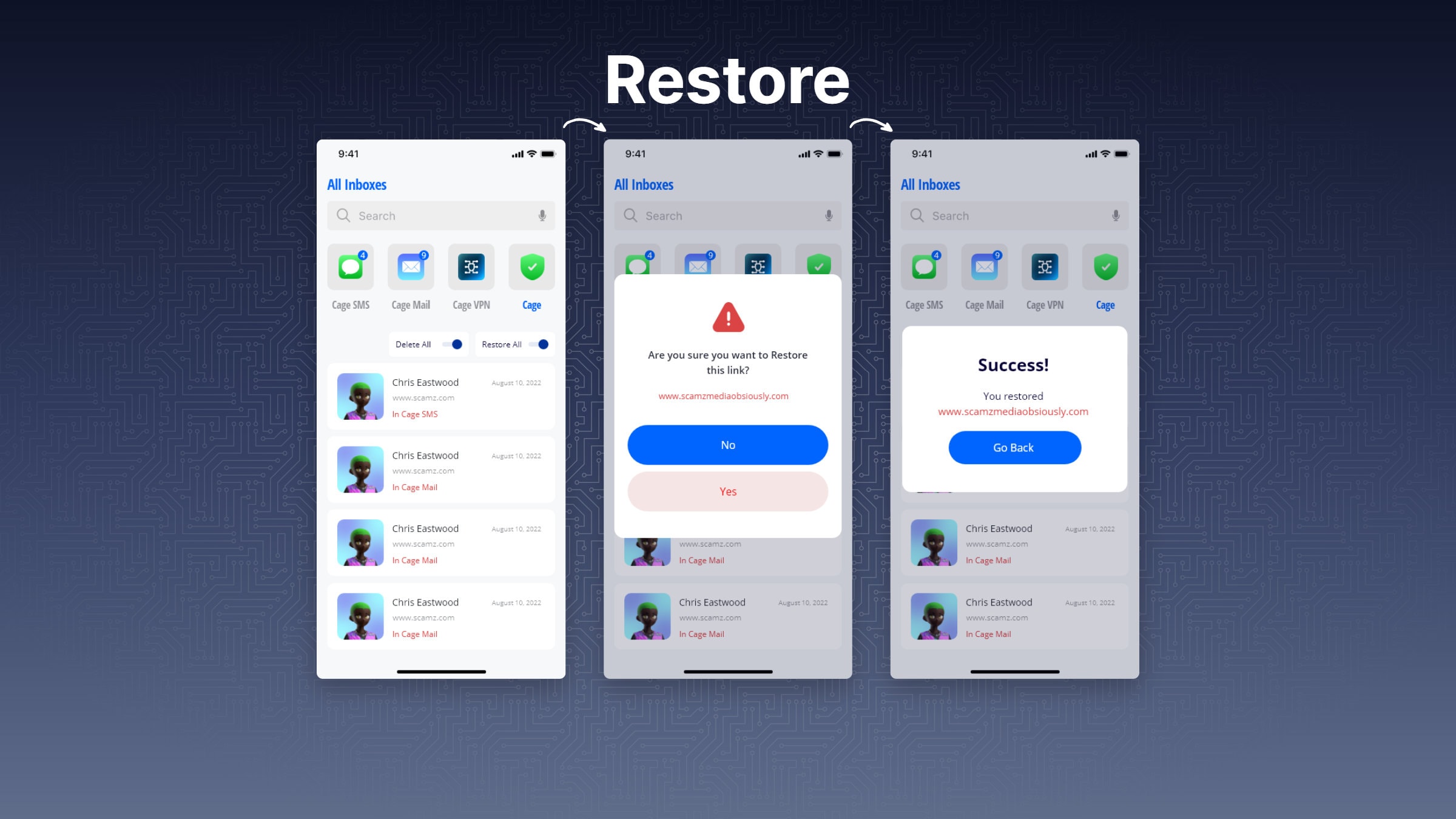 Security Mobile App, Cage Mobile App, Mobile App Figma, Mobile App Adobe XD - Etsy