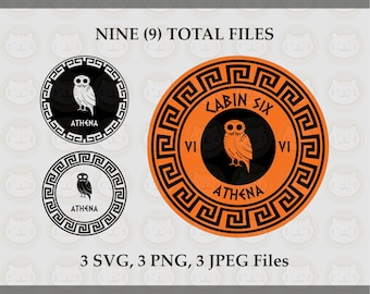 Percy Jackson for Shirt, Stickers, Camp Half-blood Cabins Digital ...