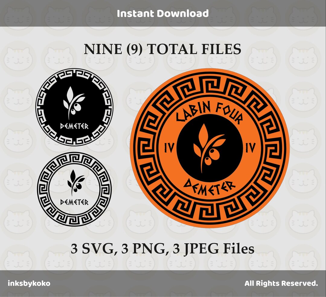 Demeter Cabin SVG Bundle: Percy Jackson Camp Half-blood Designs ...