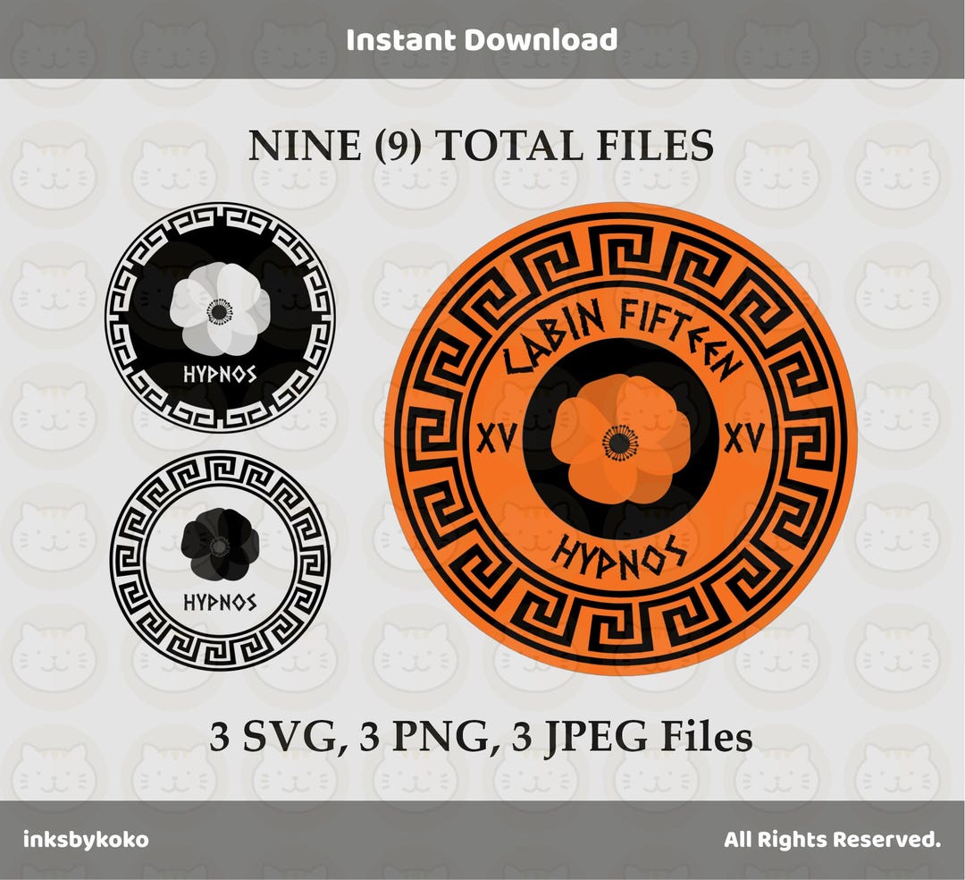 Percy Jackson Hypnos Cabin SVG, PNG, JPG Bundle (digital Download ...