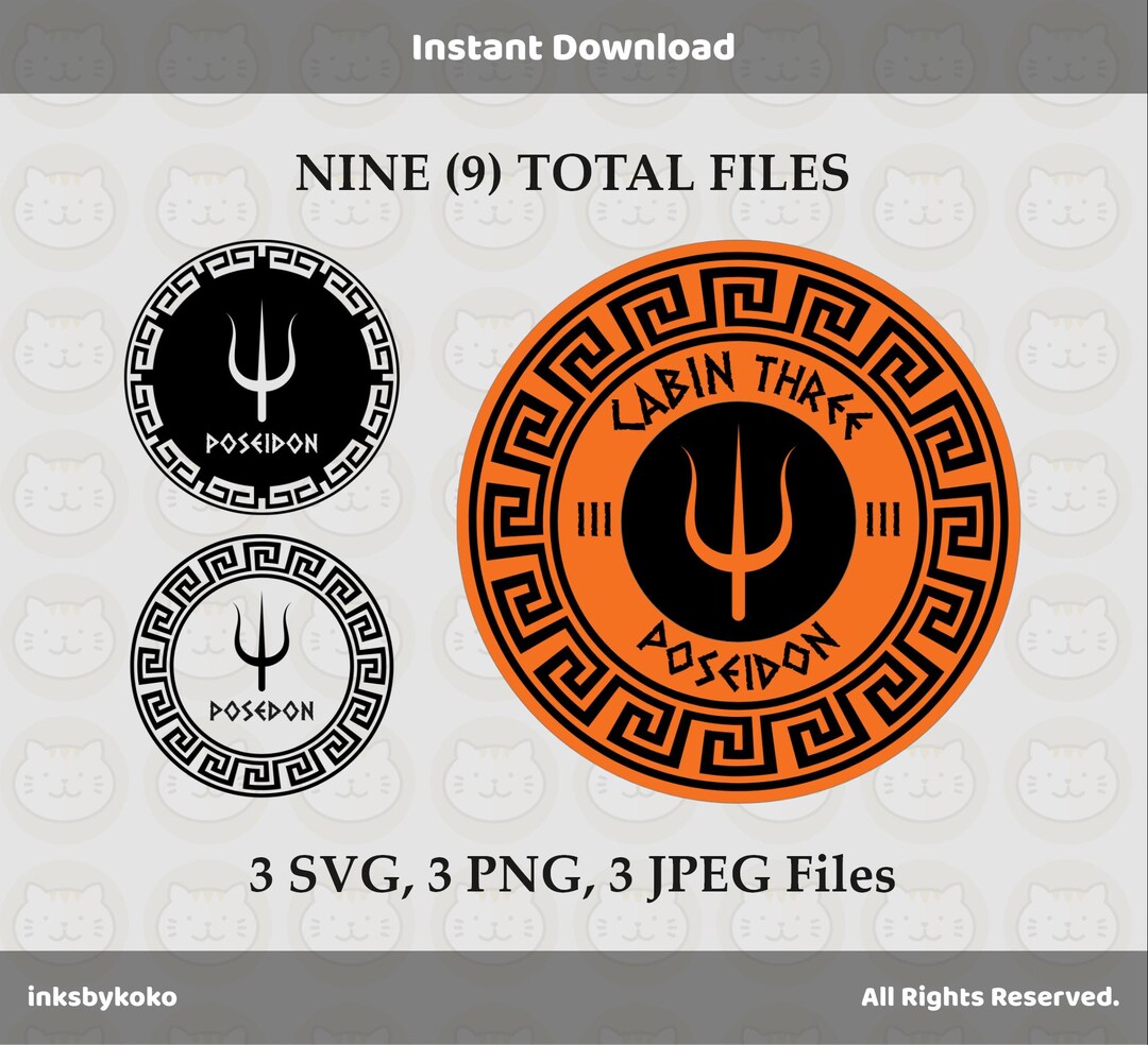 Percy Jackson for Shirt, Stickers, Poseidon Camp Half Blood Digital ...