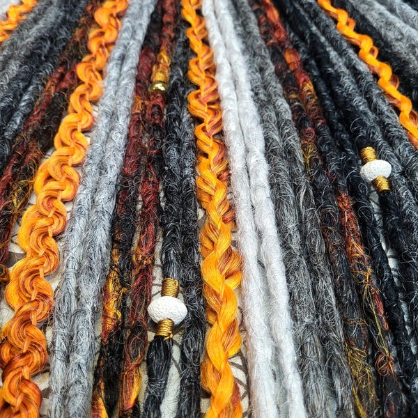 Salt and Pepper Loc Extension - Etsy