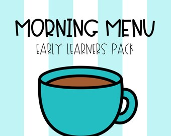 Preschool Morning Menu - Printable - Etsy