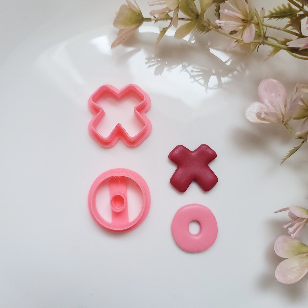 XO Letters Polymer Clay Cutter, Multiple Sizes, Cookie Cutter, Kisses ...