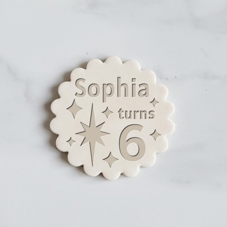 Custom Name Happy Birthday Embosser Stamp, Multiple Sizes, Cookie ...