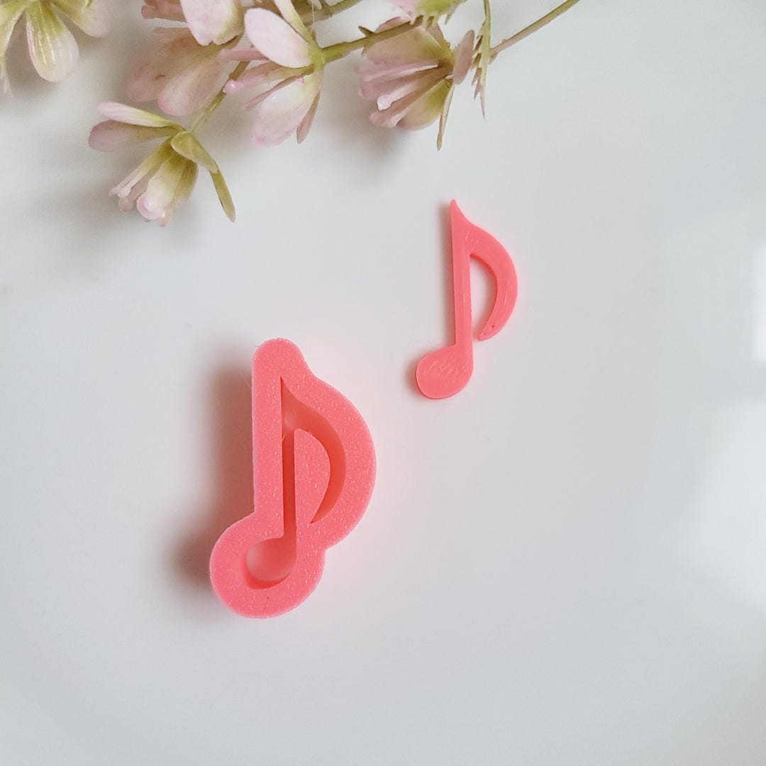 Music Note 3, Polymer Clay Cutter, Multiple Sizes, Cookie Cutter - Etsy
