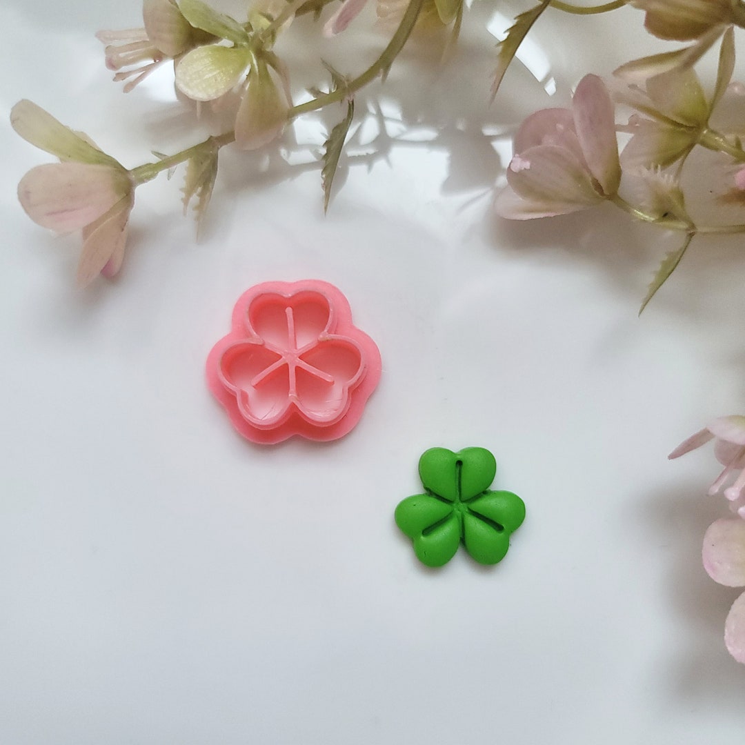 3 Leaf Clover Polymer Clay Cutter, Multiple Sizes, Cookie Cutter ...