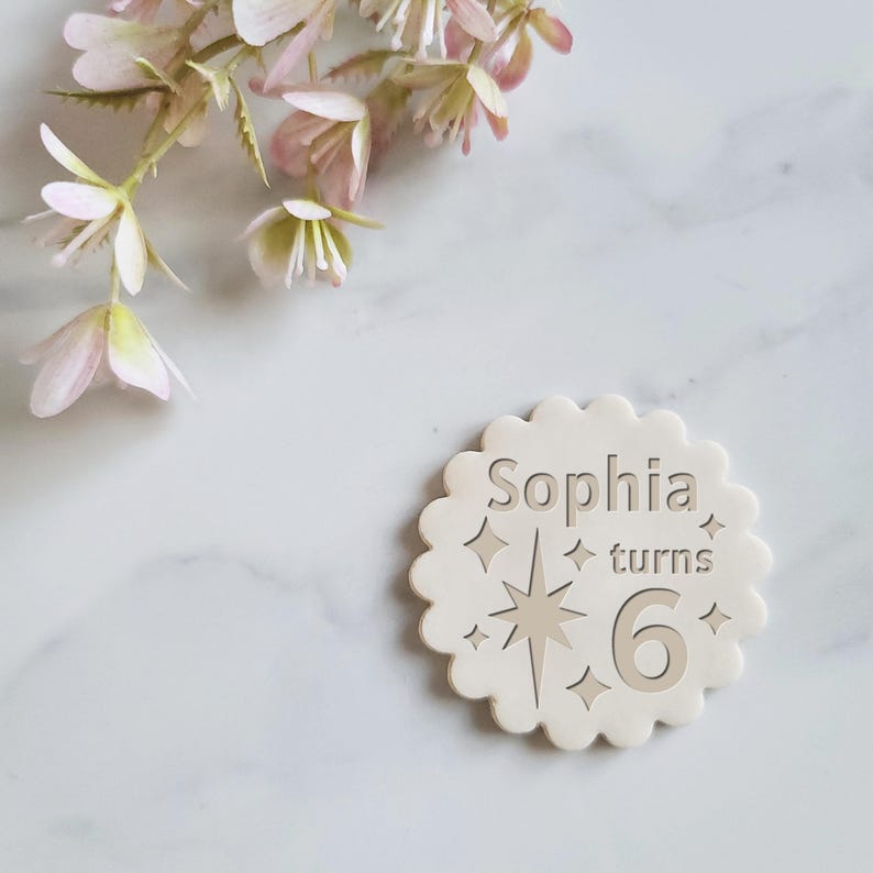 Custom Name Happy Birthday Embosser Stamp, Multiple Sizes, Cookie ...