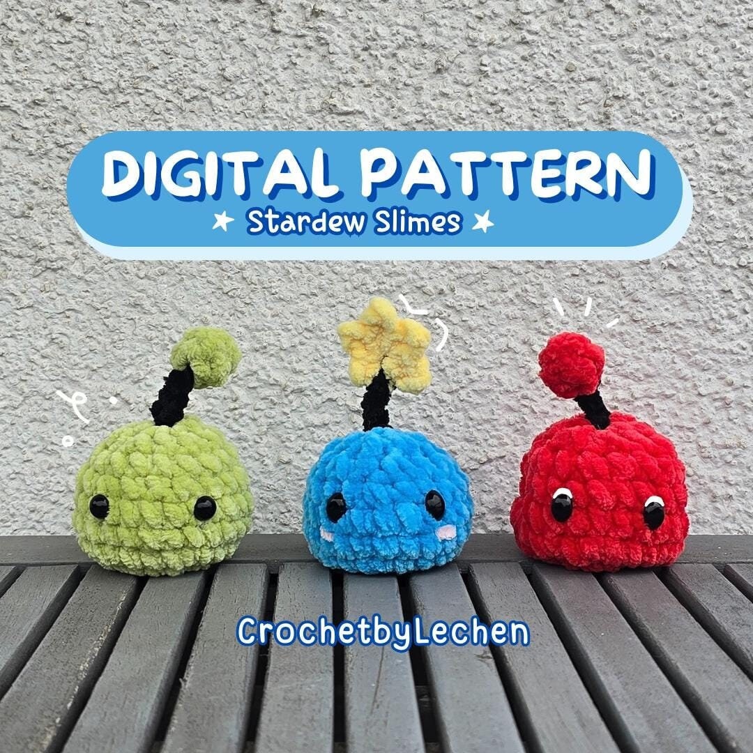 Stardew Slime | Crochet Pattern [PDF DOWNLOAD] - Etsy