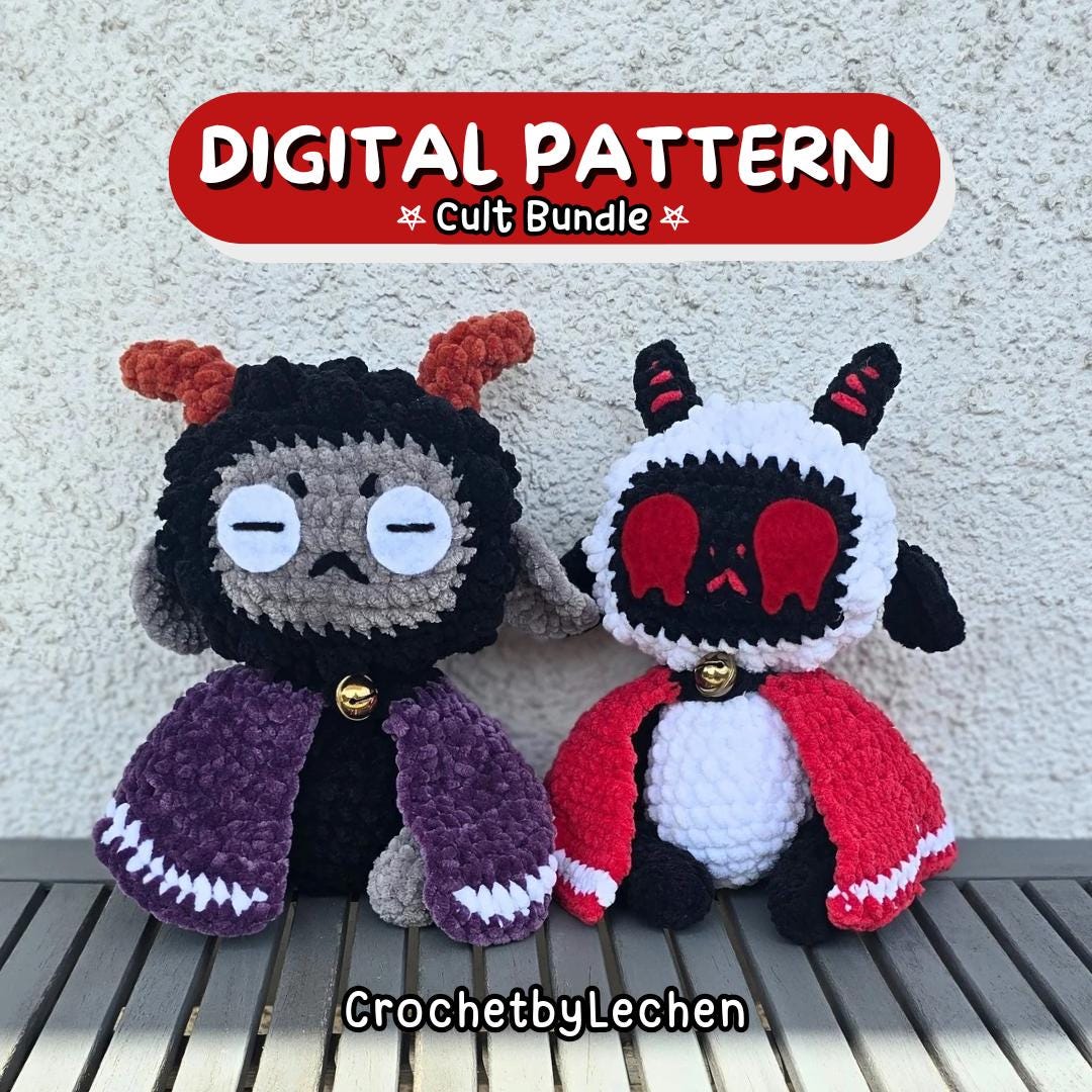Cult Lamb + Evil Goat Crochet Pattern | Bundle [PDF DOWNLOAD] - Etsy