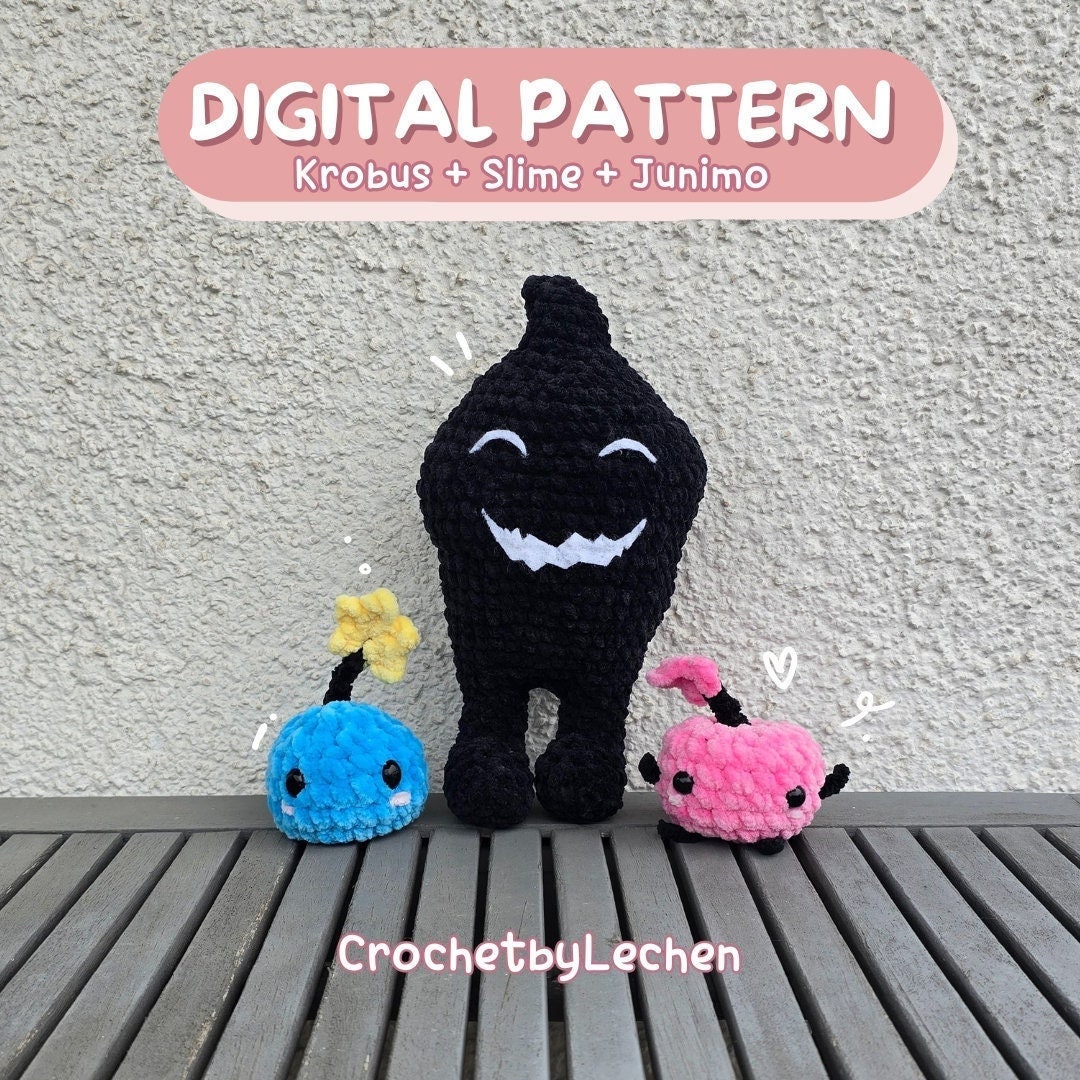 Stardew Pattern Bundle Krobus Junimo Slime Crochet Pattern PDF DOWNLOAD - Etsy