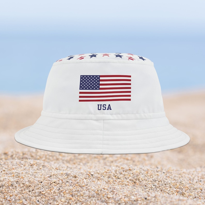 USA Bucket Hat, American Flag Bucket Hat, 4th of July USA, Patriotic ...