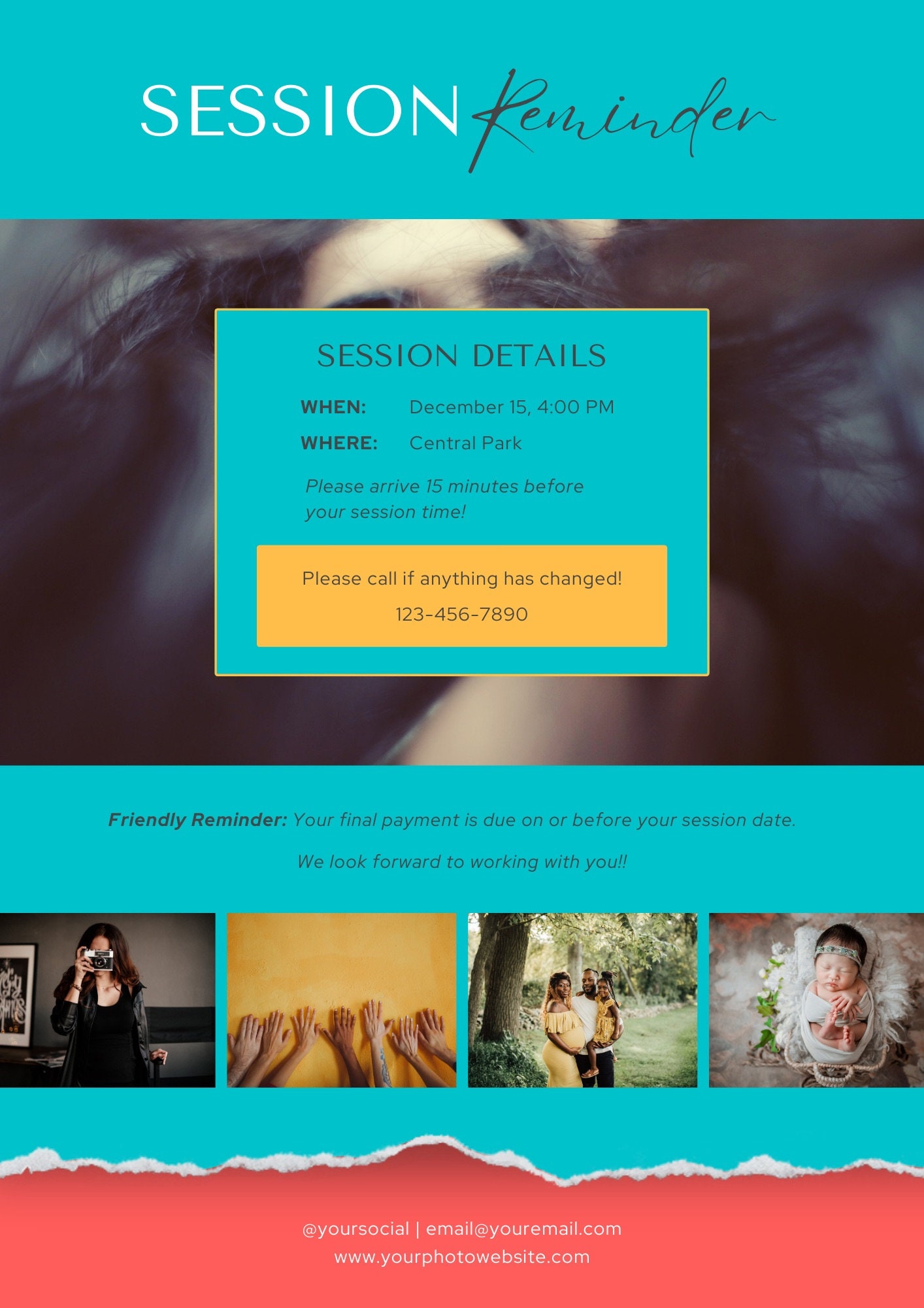 Photography Emails Editable Canva Email Templates - Etsy