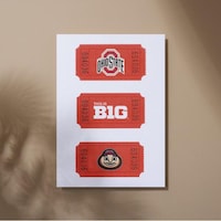 The Ohio State University Plane Ticket Digital Print Wall Decor - Etsy