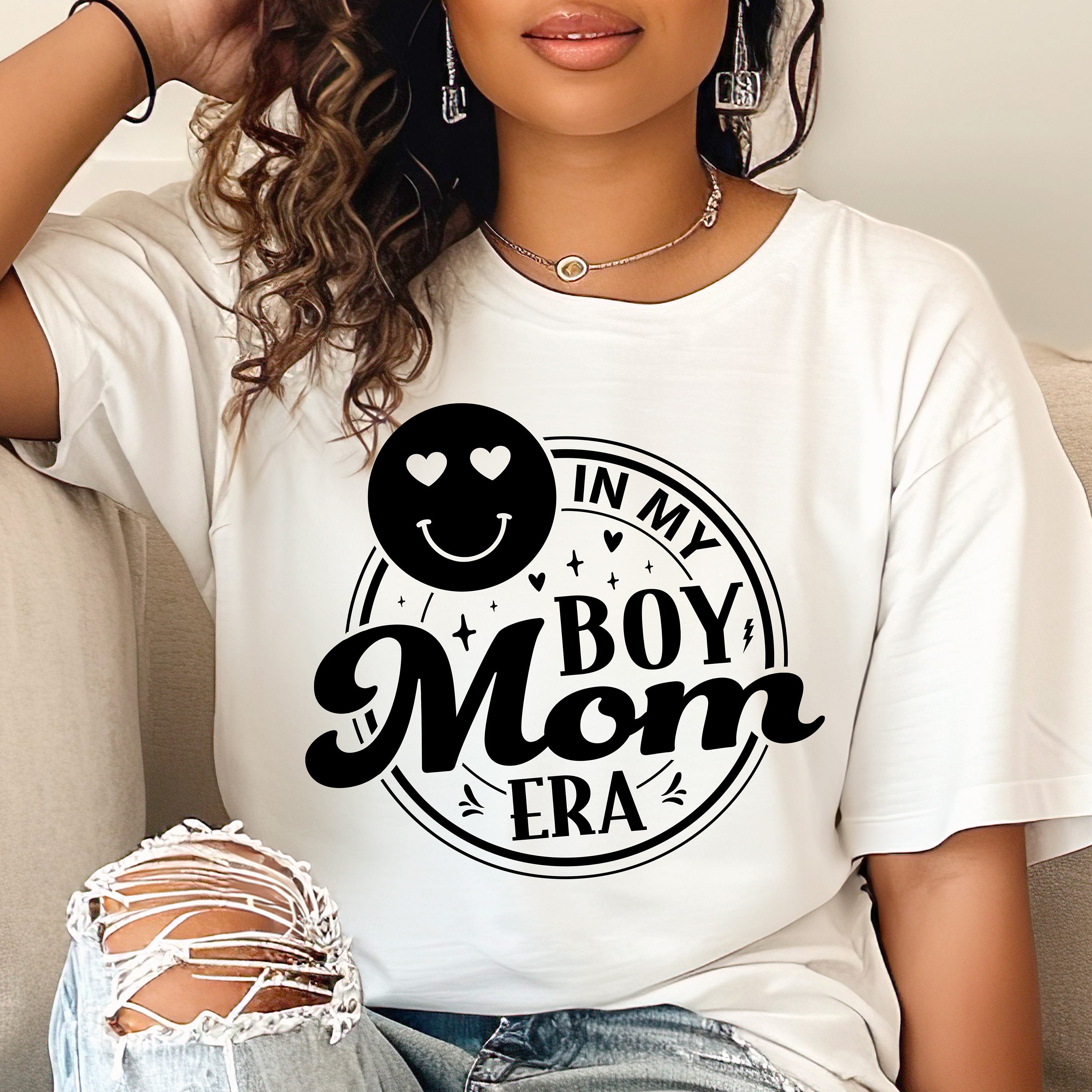 In My Boy Mom Era SVG PNG, in My Mom Era Svg, Smiley Boy Mom Svg, Boy ...