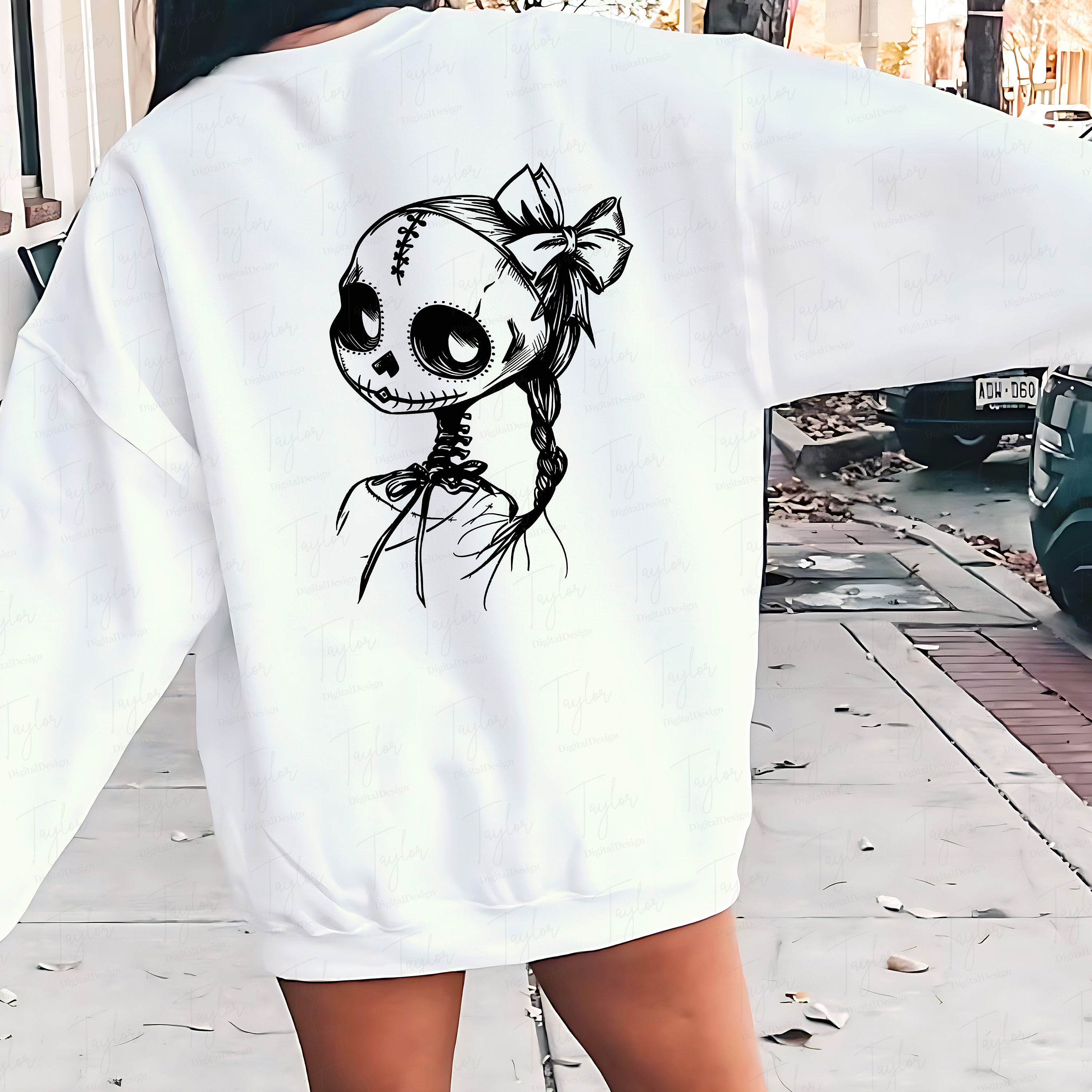 Cute Skull Svg, Cute Skeleton Svg, Gothic Girl Svg, Spooky Season Svg ...