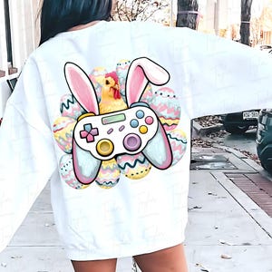 Easter Gamer Png, Easter Sublimation Design, Easter Bunny Gamer Png, Happy Easter Game ...
