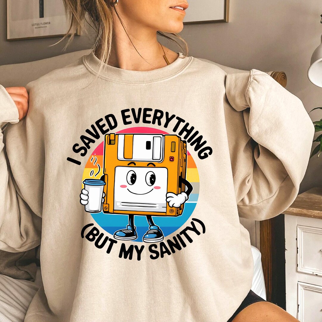 Floppy Disk Funny PNG | Retro 90s Tech Humor T-shirt Design ...