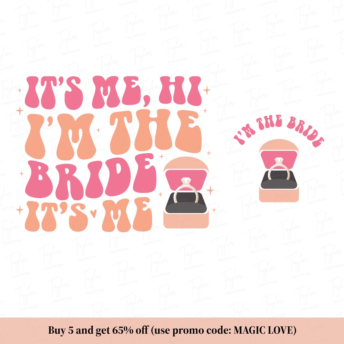 It's Me Hi I'm the Bride It's Me Svg Png, Bachelorette Party Svg Png ...
