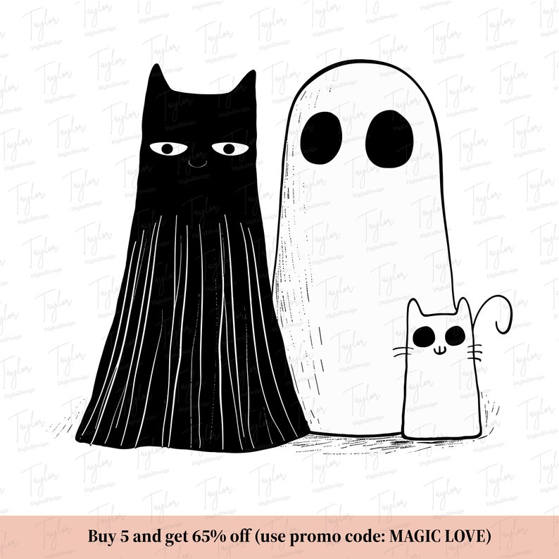 Сute Ghost Cat Png, Ghost Cat Svg, Halloween Cat Svg, Spooky Season Png ...