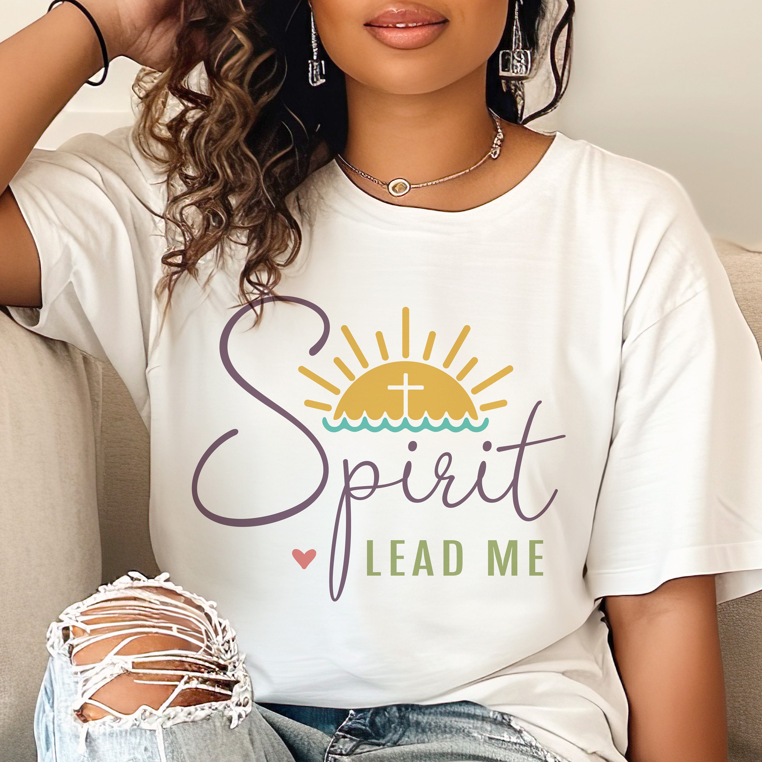 Spirit Lead Me SVG PNG, Christian Svg, Created With a Purpose Svg ...