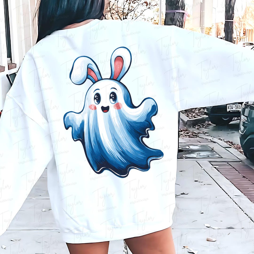Easter Ghost Png, Rabbit Easter Design, Funny Easter Day Png, Easter ...