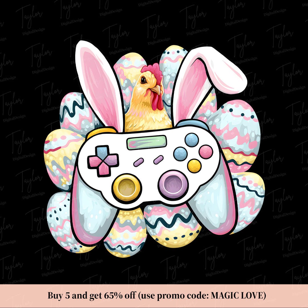 Easter Gamer Png, Easter Sublimation Design, Easter Bunny Gamer Png, Happy Easter Game ...