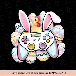 Easter Gamer Png, Easter Sublimation Design, Easter Bunny Gamer Png ...