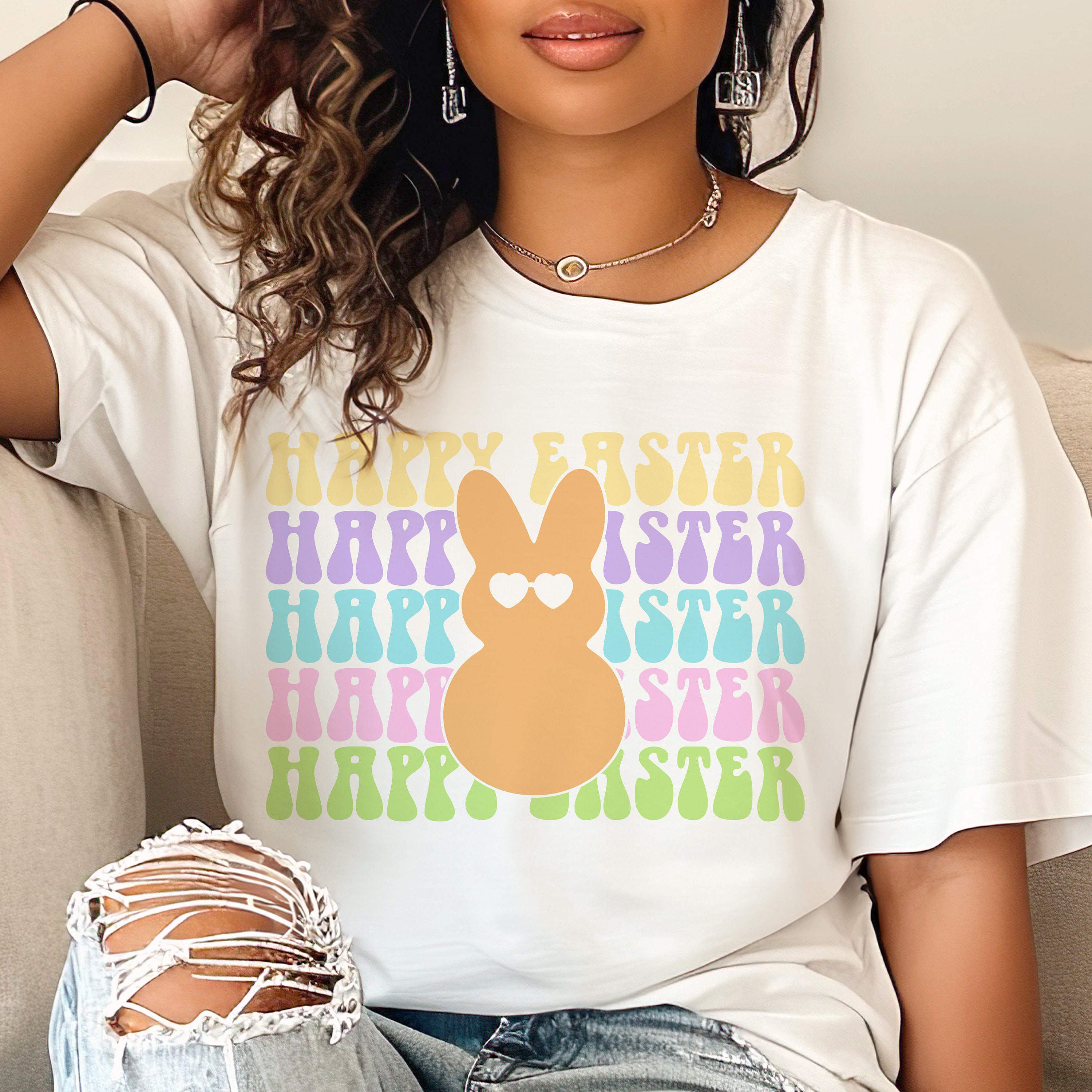 Easter Svg, Easter Bunny Svg, Retro Easter Png, Happy Easter Png ...