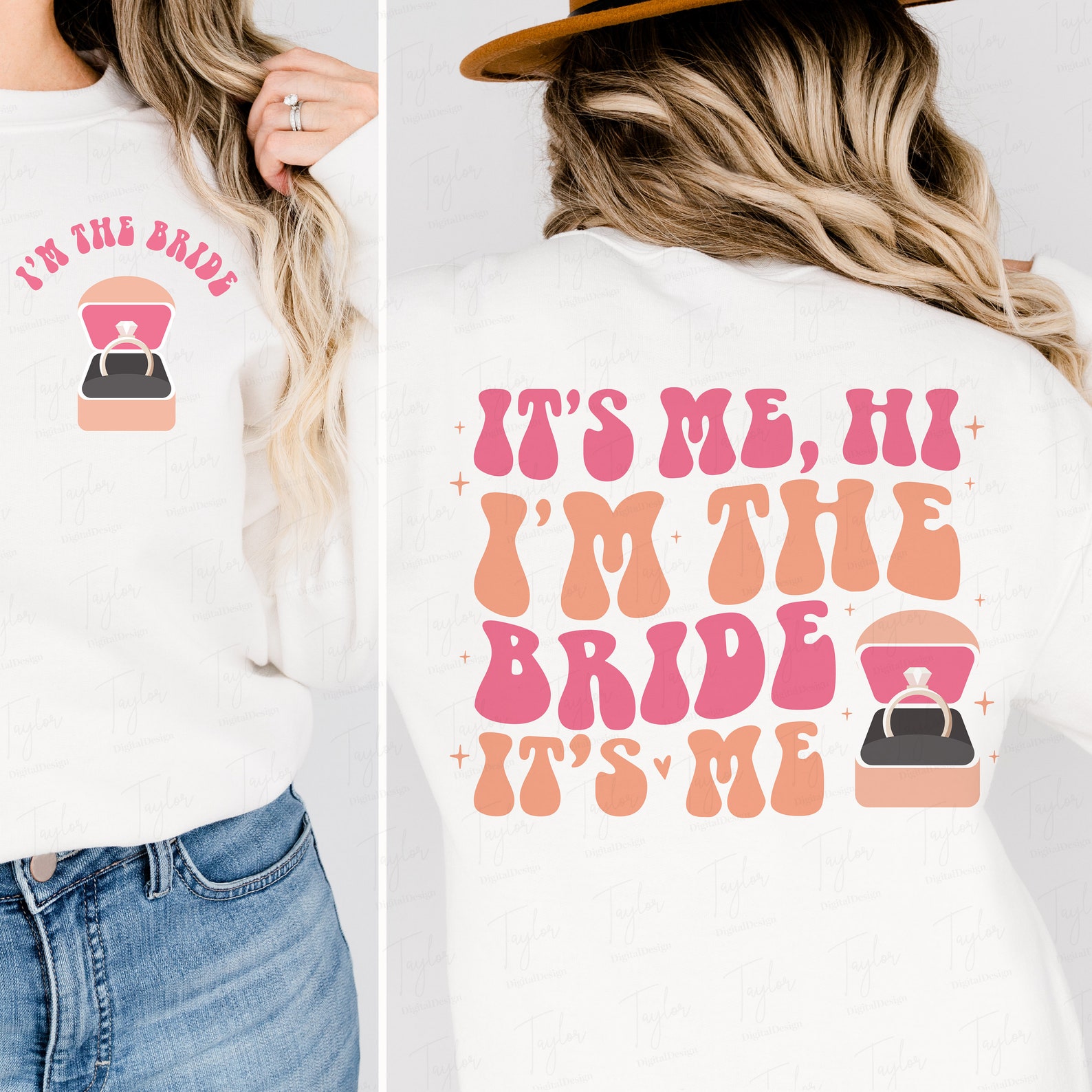 It's Me Hi I'm the Bride It's Me Svg Png, Bachelorette Party Svg Png ...