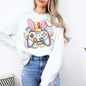 Easter Gamer Png, Easter Sublimation Design, Easter Bunny Gamer Png ...