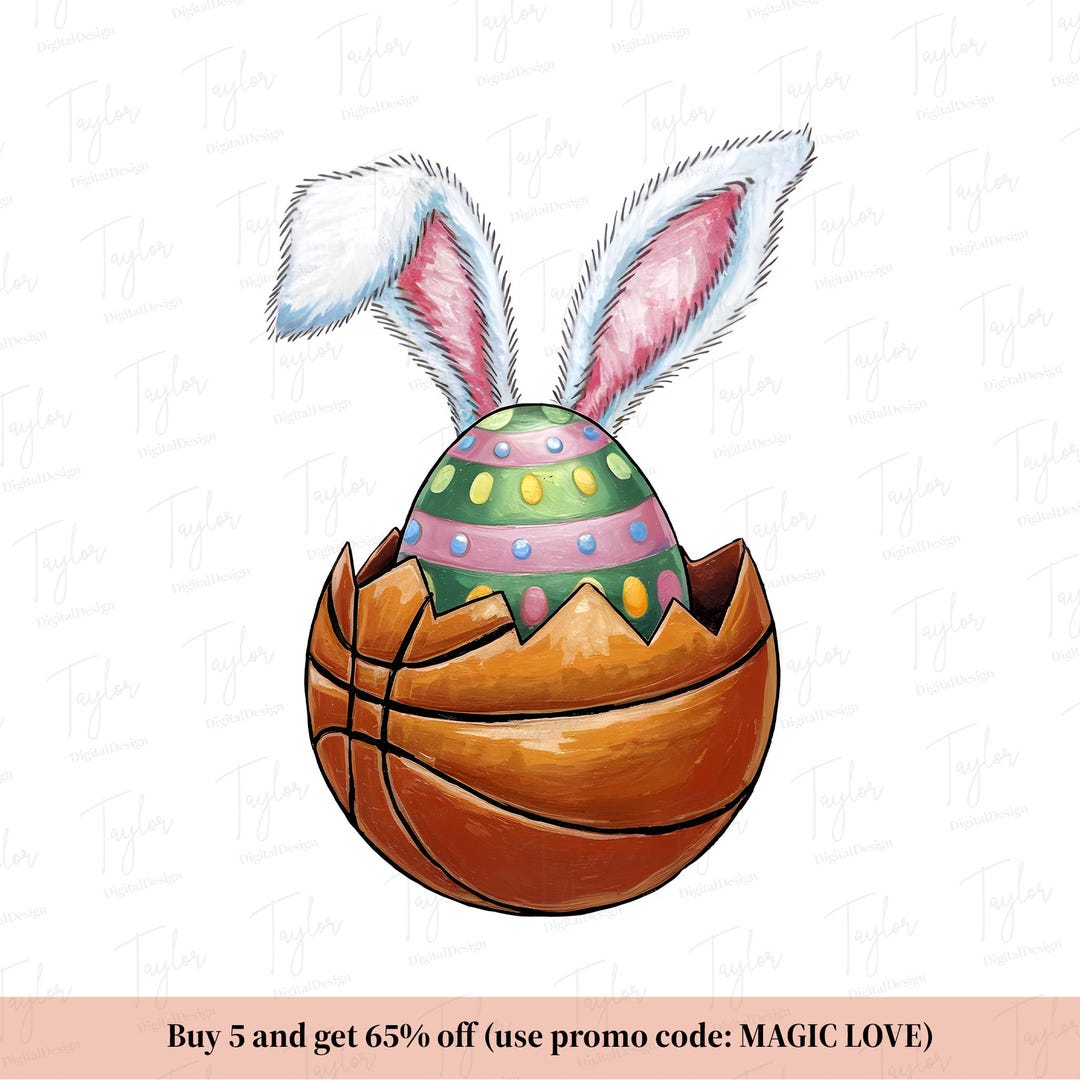 Basketball Easter Bunny Png, Easter Holiday Sublimation, Happy Easter ...