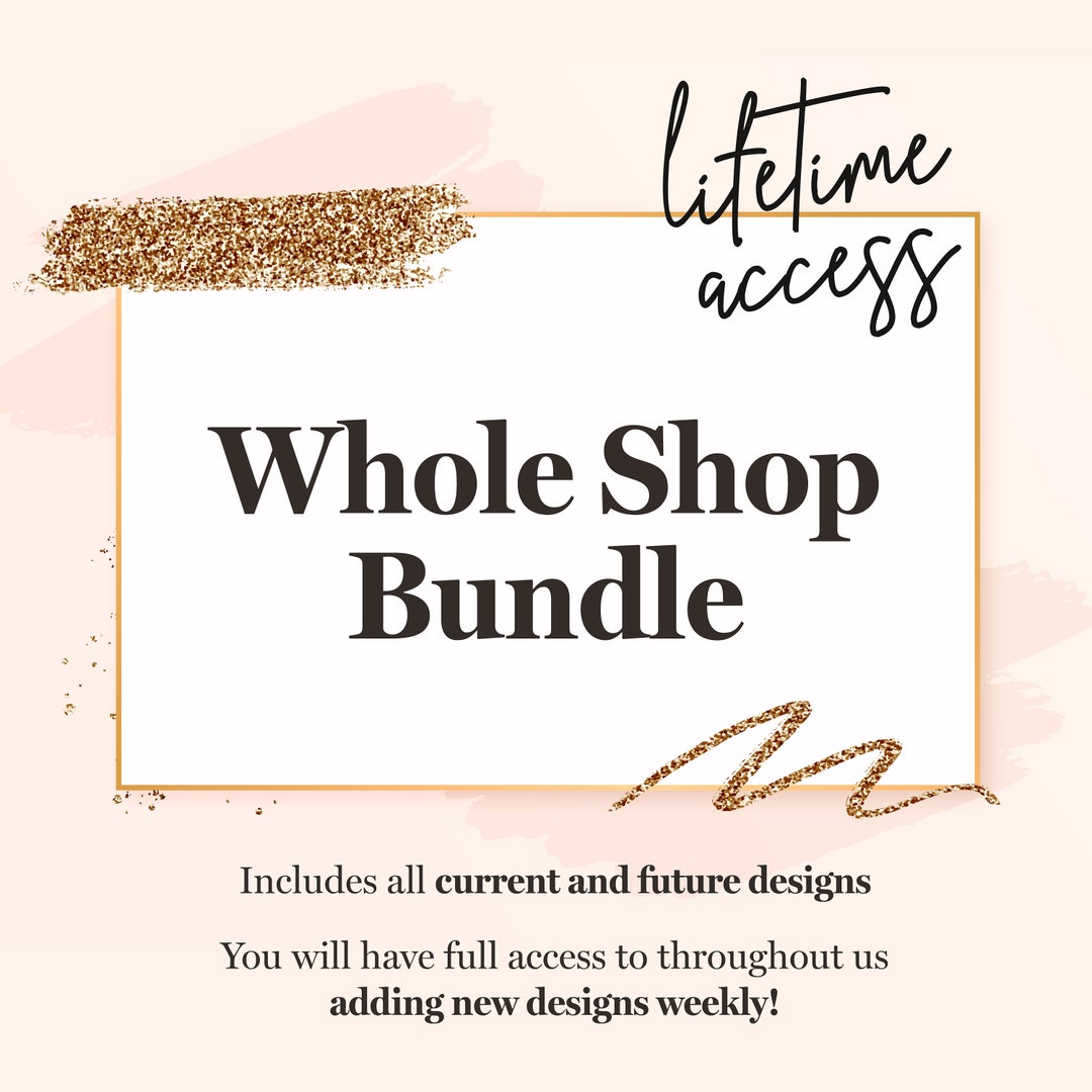 Whole Shop Bundle, All Current & Future Designs, Png Svg Bundle ...