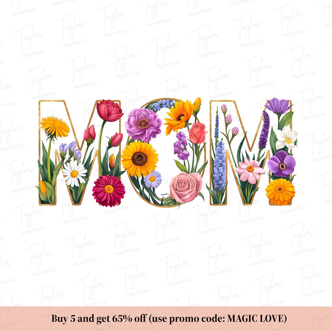 Spring Floral Mom Png, Floral Mama Png, Mothers Day Png, Mama Shirt ...