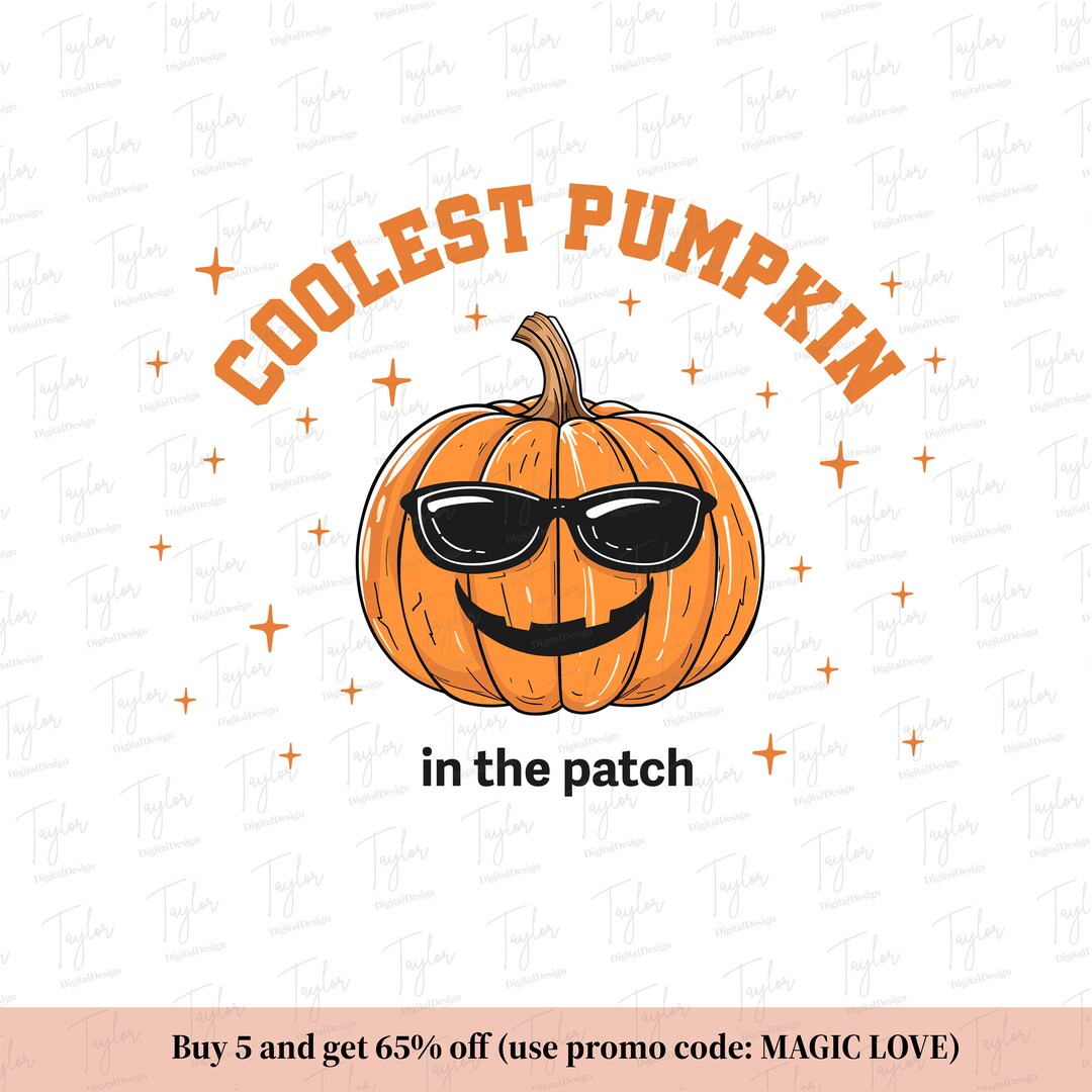 Coolest Pumpkin in the Patch SVG Png, Fall Svg, Distressed Fall Png ...