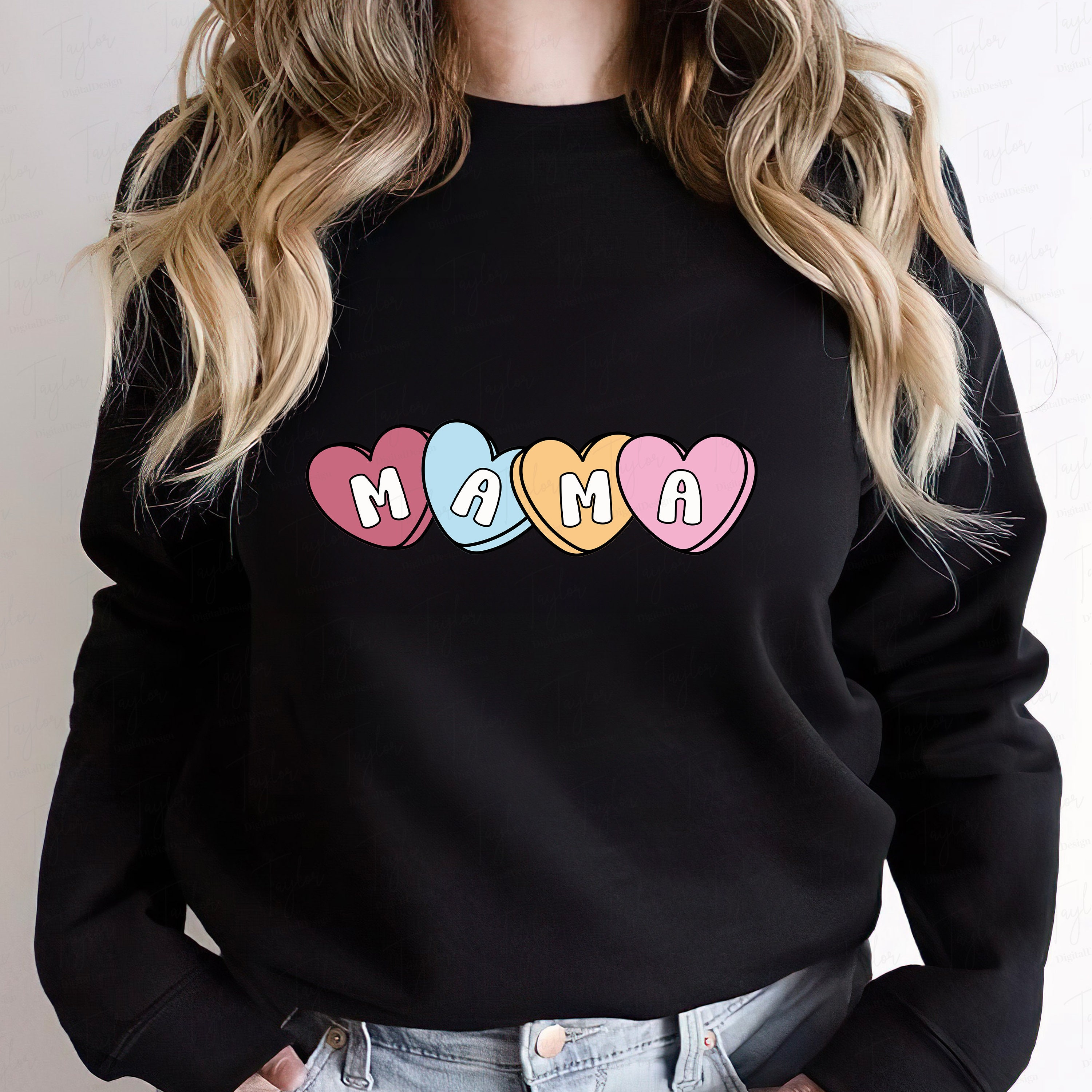 Mama Candy Heart Svg Png, Mama Svg, Mama Png, Mama Shirt Svg, Mom Life ...