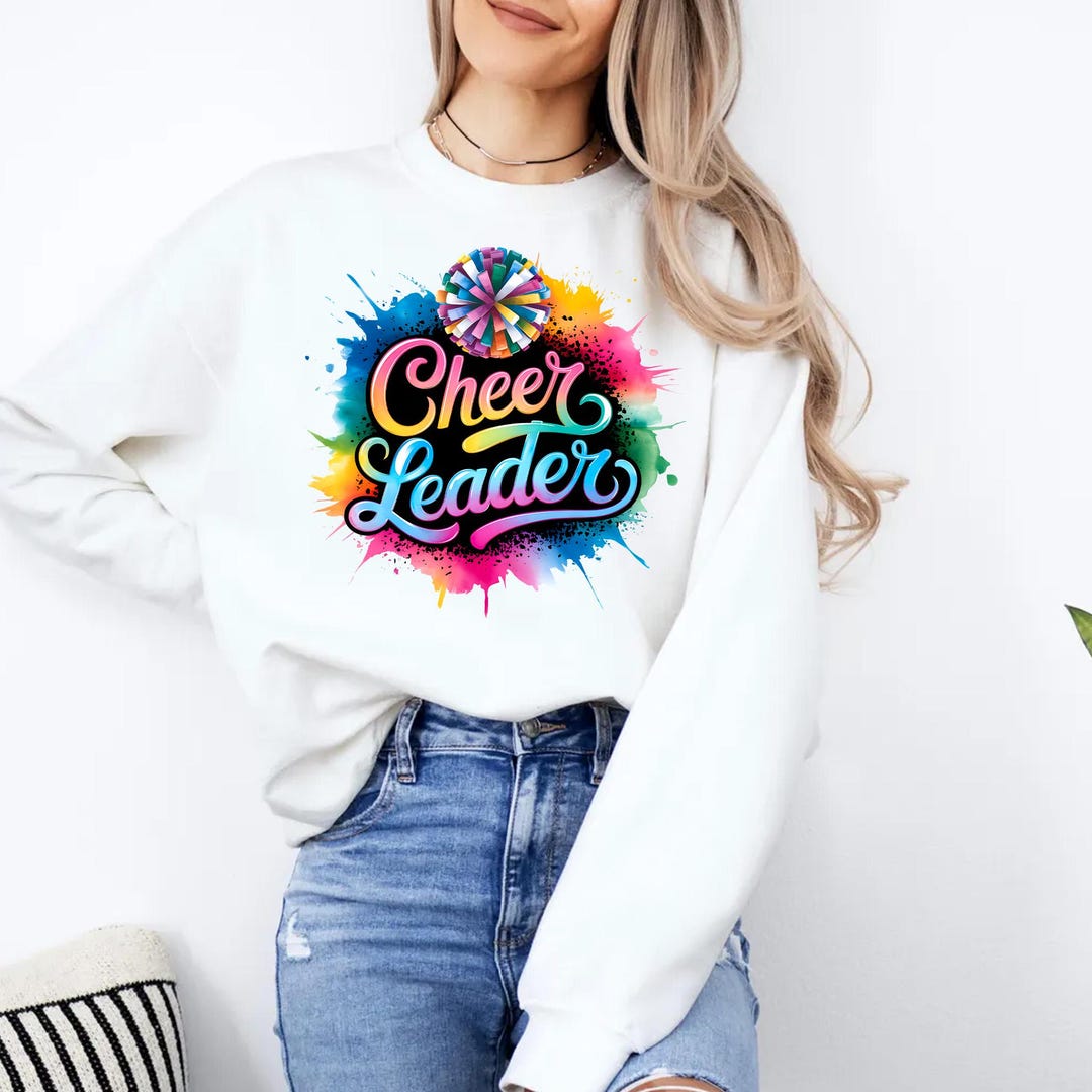 Cheer Leader Png, Pom Poom Cheerleading PNG, Cheer Mom Png, Cheer Design, Digital Sublimation ...
