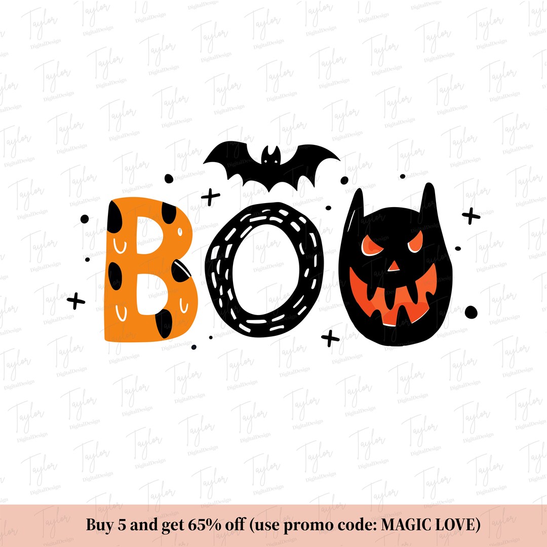 Boo Svg, Boo Monster Svg, Boo Halloween Svg, Boo Clipart Digital ...