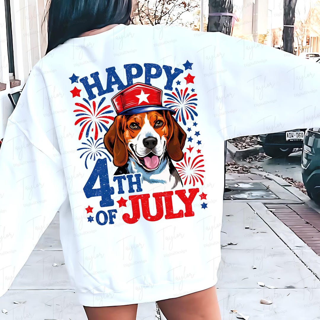 Beagle Patriotic Png Dog, Fourth of July Dog Png, USA Dog Digital ...
