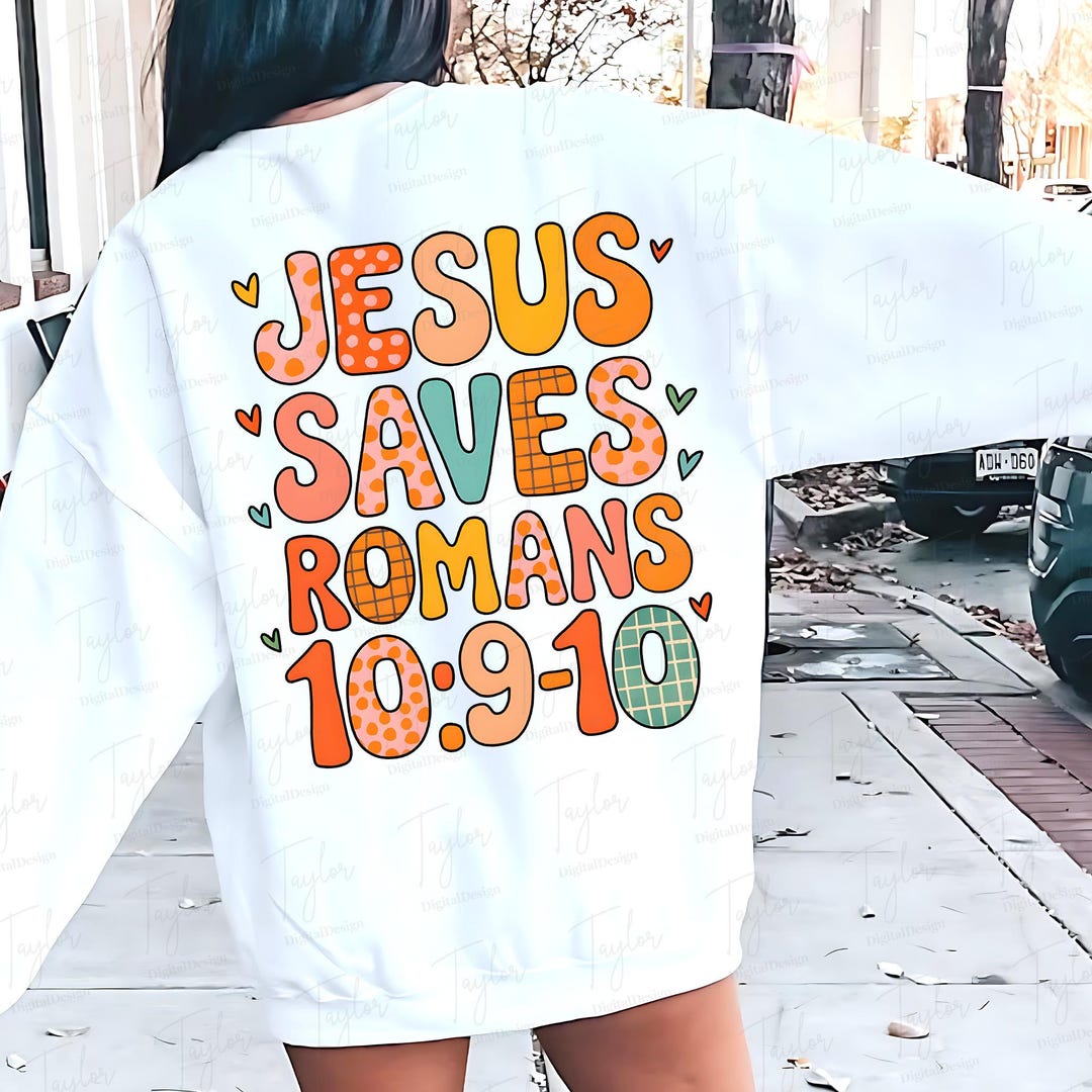 Groovy Jesus Saves Png, Retro Jesus Png, Bible Png, Retro Bible Verse ...