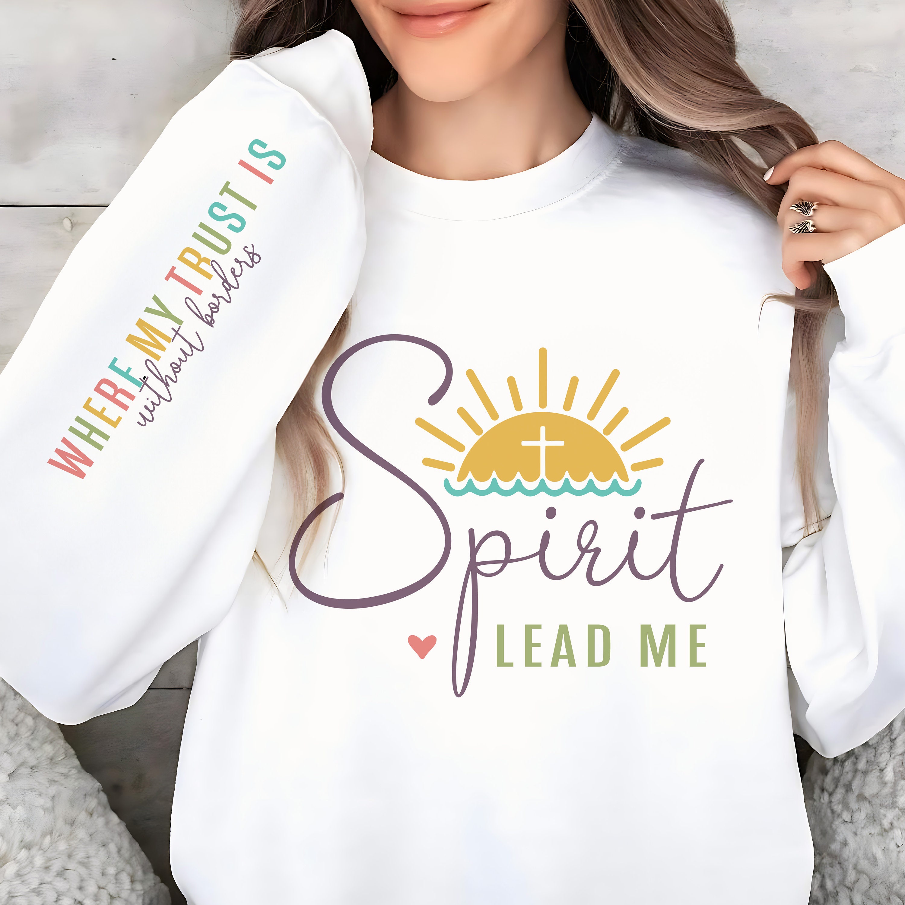 Spirit Lead Me SVG PNG, Christian Svg, Created With a Purpose Svg ...