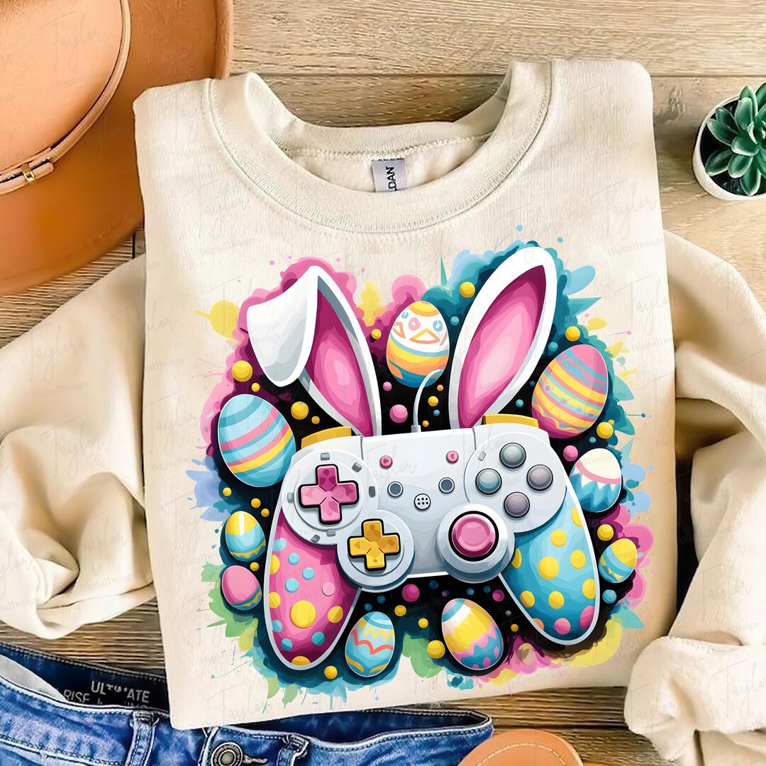 Easter Gamer Png, Easter Sublimation Design, Easter Bunny Gamer Png, Happy Easter Game ...