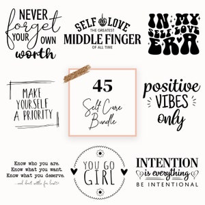 Self Love Svg Bundle, Mental Health Bundle, Feminist Svg Self Love Club ...
