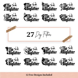 The Dogfather Svg, Dog Dad Svg, the Dog Father Svg, Dog Breed SVG, Dog ...