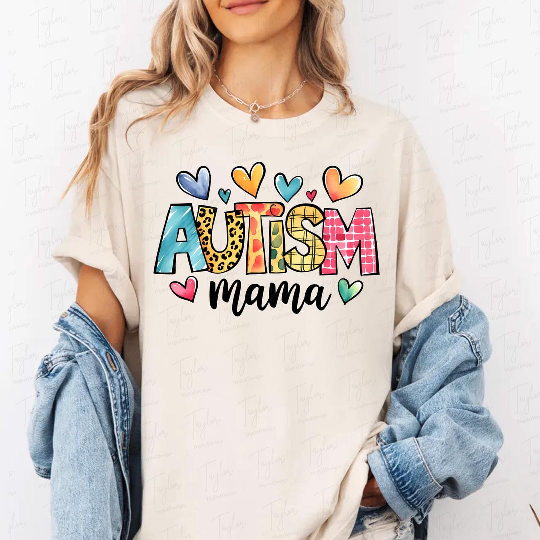 Austim Mama Png, Autism Awareness Png, Cute Autism Png, Autism Design ...