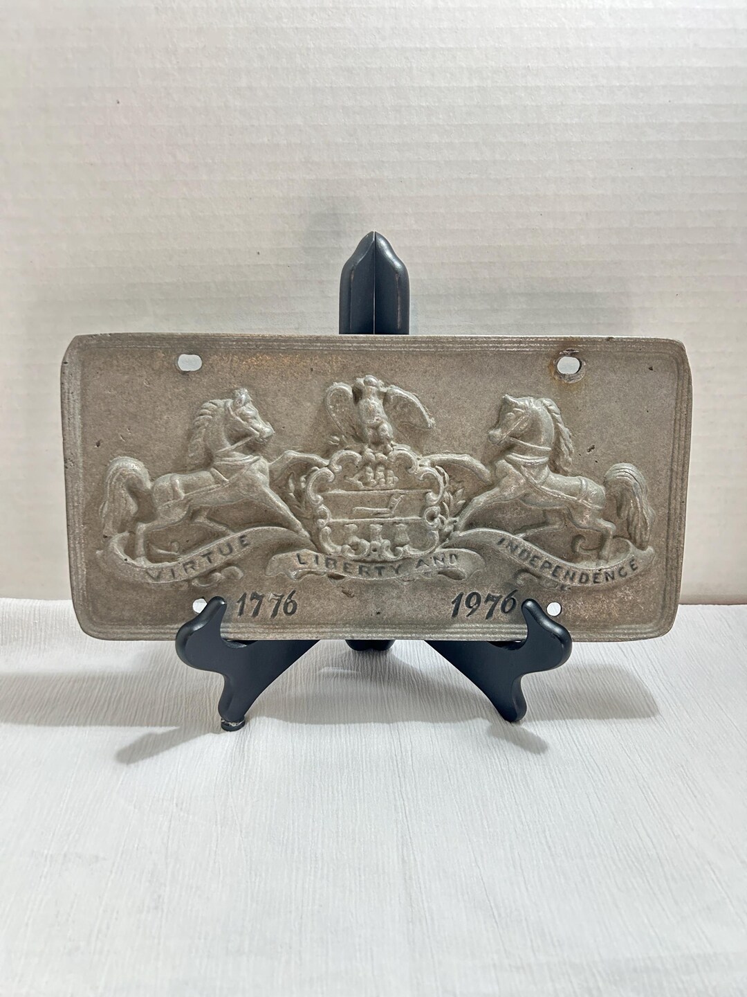 Vintage 1976 Bicentennial Pewter Virtue, Liberty and Independence ...