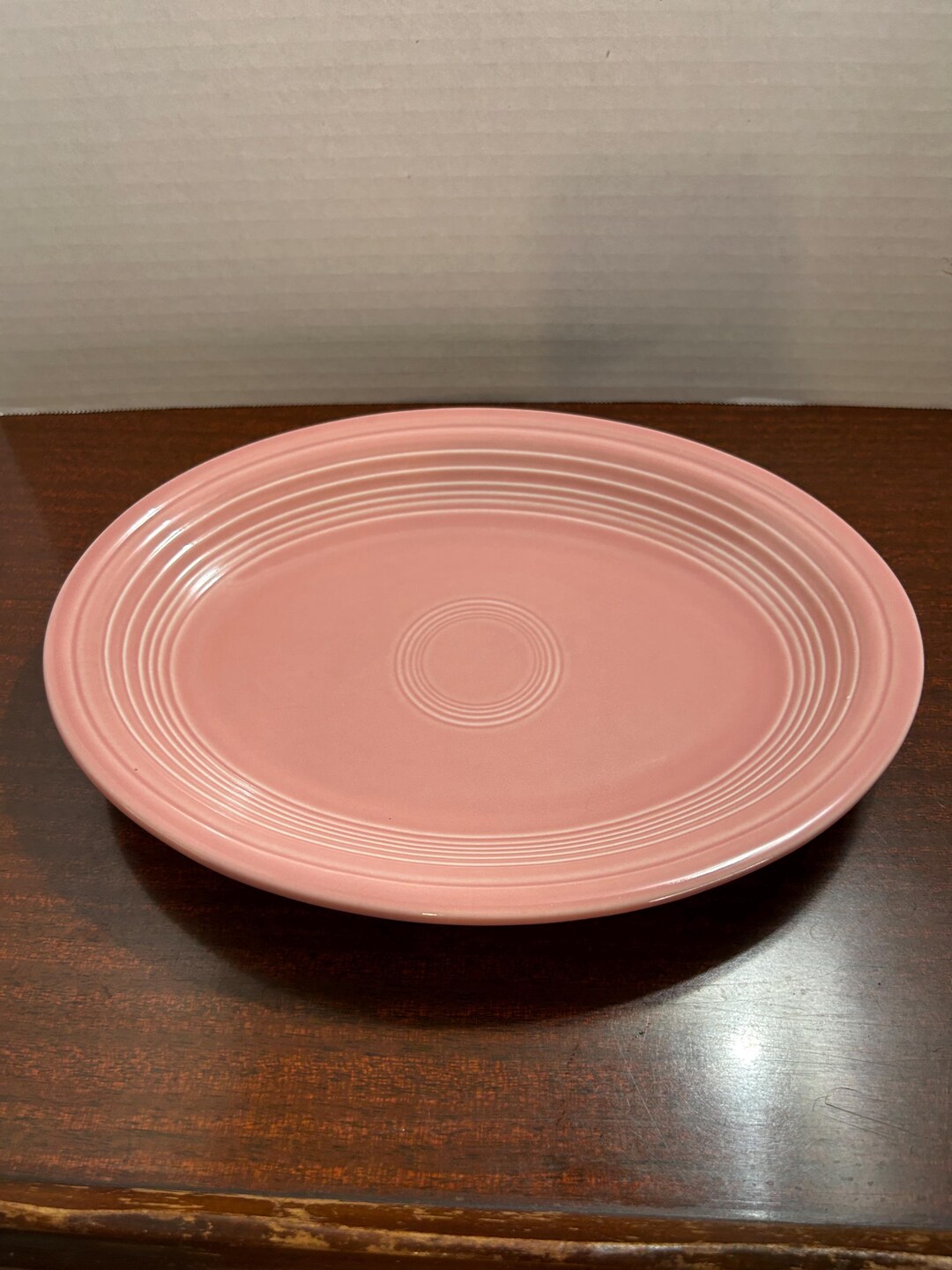 Vintage Fiestaware Pink Platter in Excellent Condition, Homer Laughlin ...