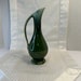 Vintage Green Glaze USA Pottery Vase - Etsy